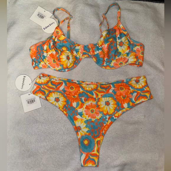 Swim | Nwt Kulani Kini Miami Moon Bikini Set | Poshmark